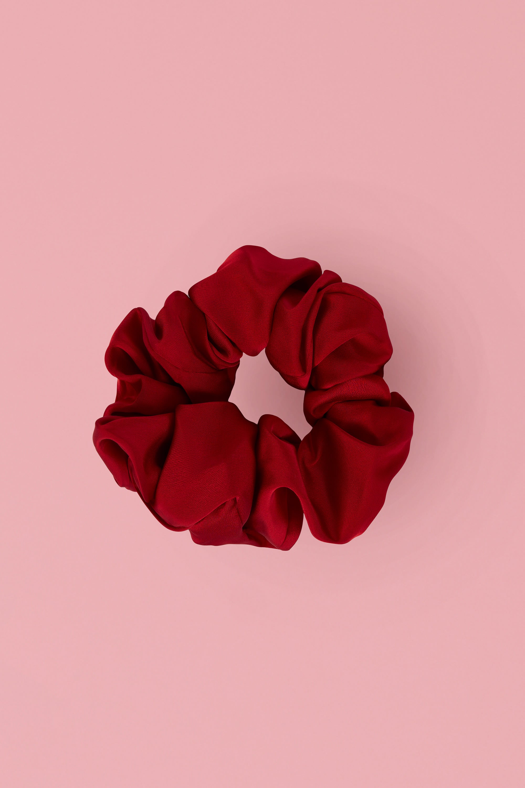 Kore Oversized Scrunchie in Ruby Red | Oh Polly