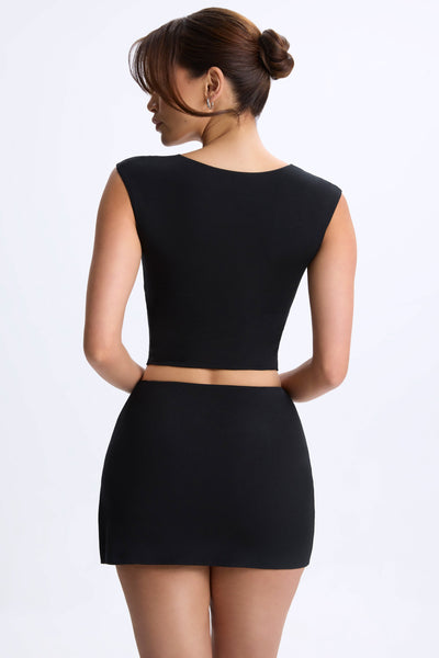 Mid-Rise Micro Mini Skirt in Black | Oh Polly