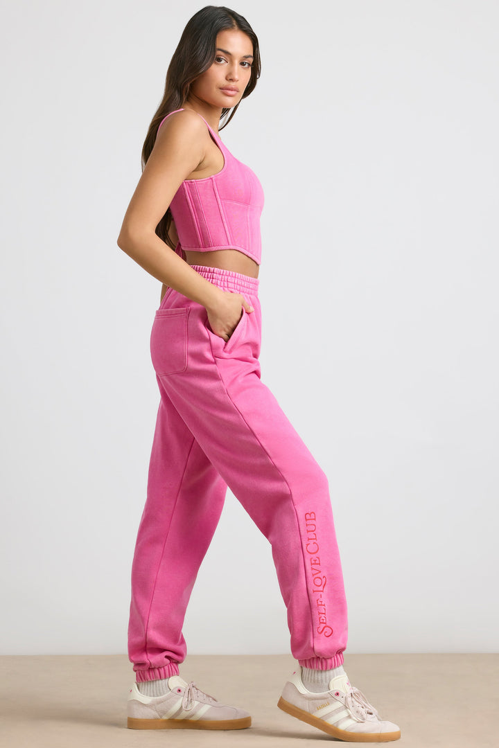 Devotion Oversized Joggers in Hot Pink | Oh Polly
