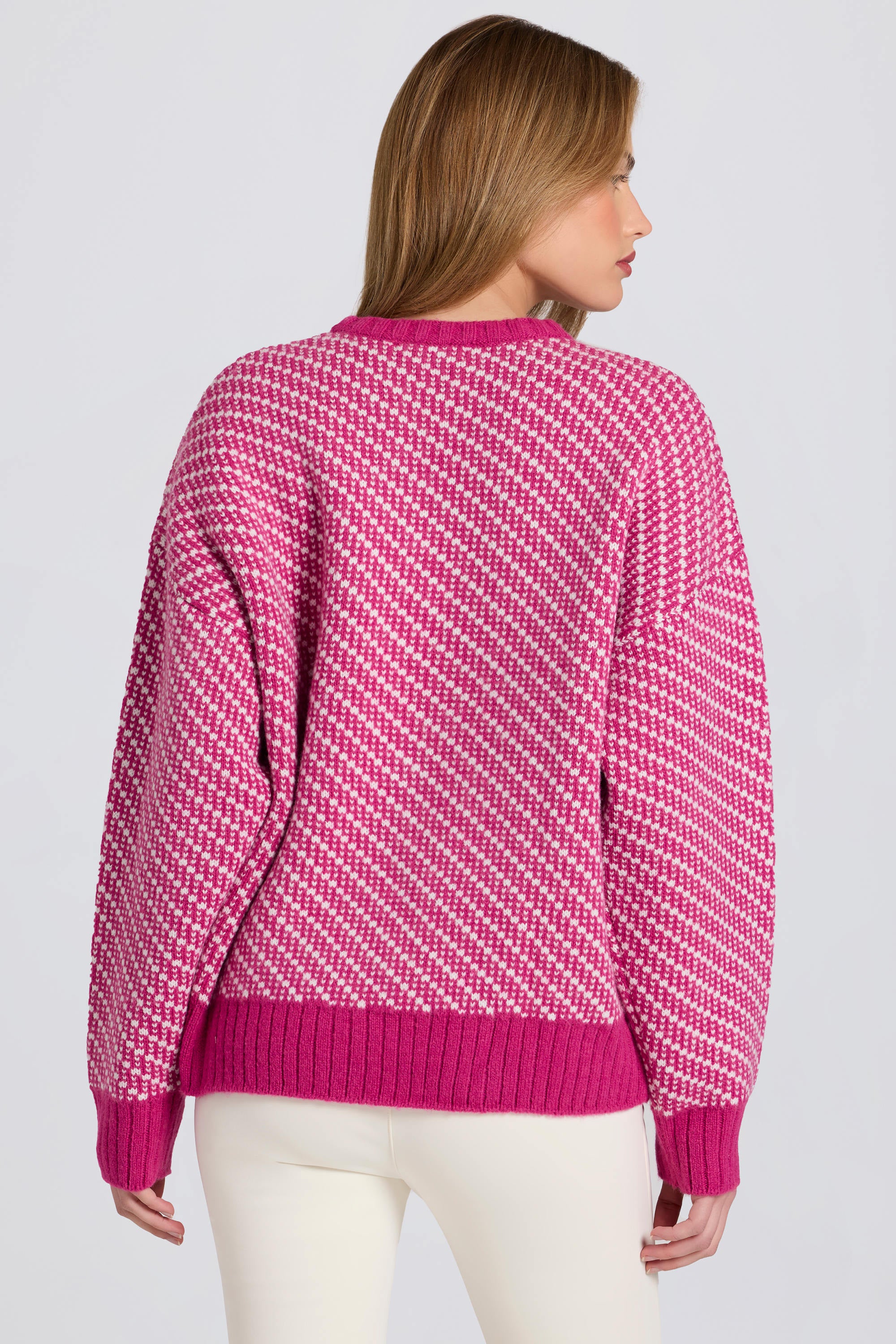 Knit Logo Oversized Jumper in Magenta Pink | Bo+Tee – Oh Polly US
