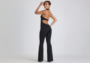 Akeeva Ruched Asymmetric One-Shoulder Maxi Dress in Black | Oh Polly