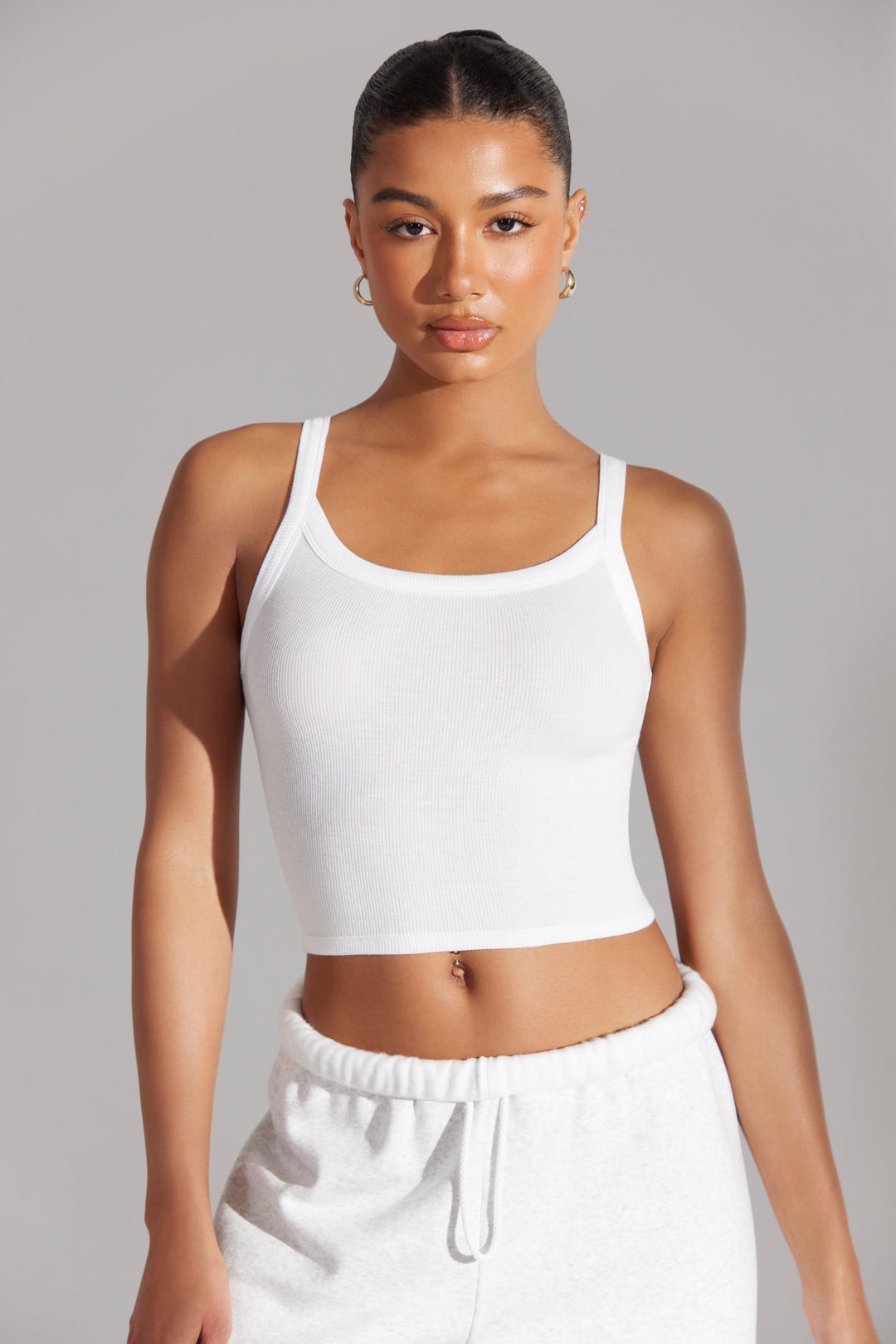 Soft Rib Tank Top in White – Oh Polly US